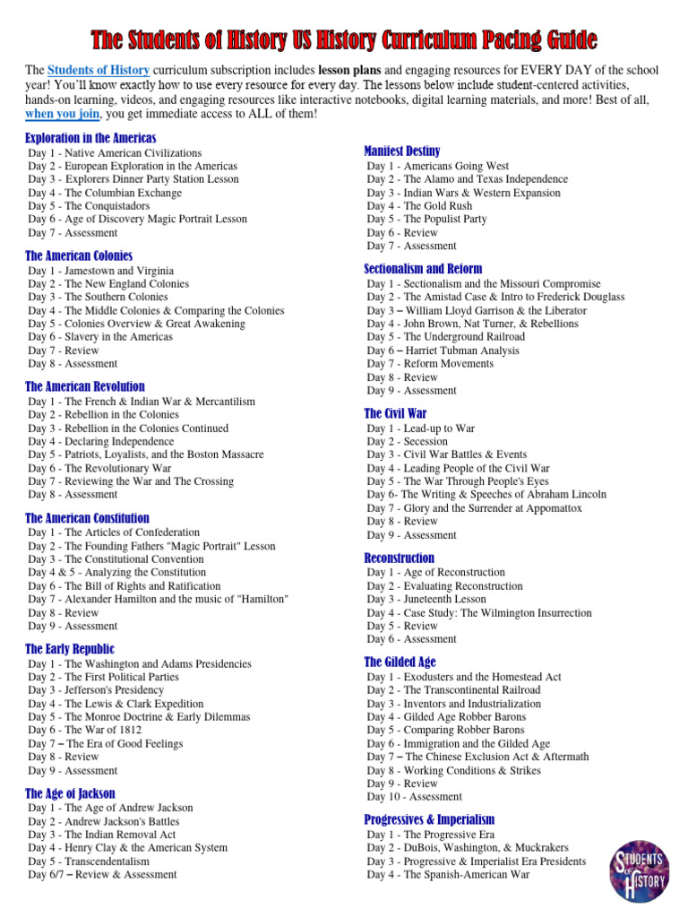 Engaging US History Curriculum | PDF | American Civil War | Cold War