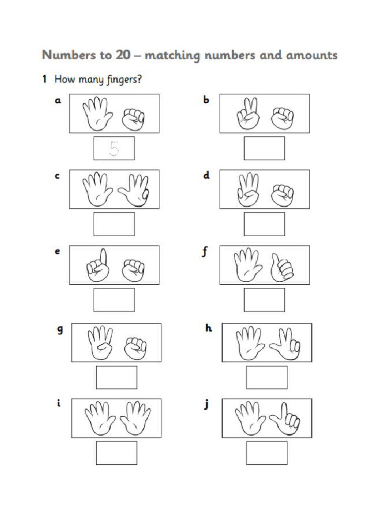 Worksheet Class 1 | PDF
