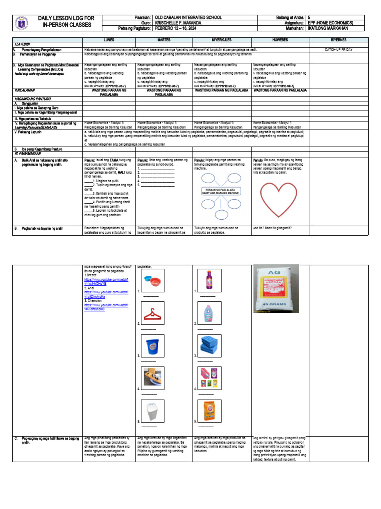 g5 q3w2 DLL Epp He Melcs | PDF