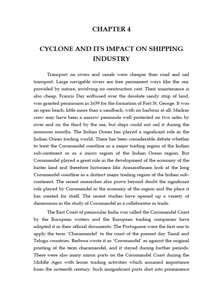 Cyclones' Effects on Coromandel Shipping | PDF | Tropical Cyclones | Wound