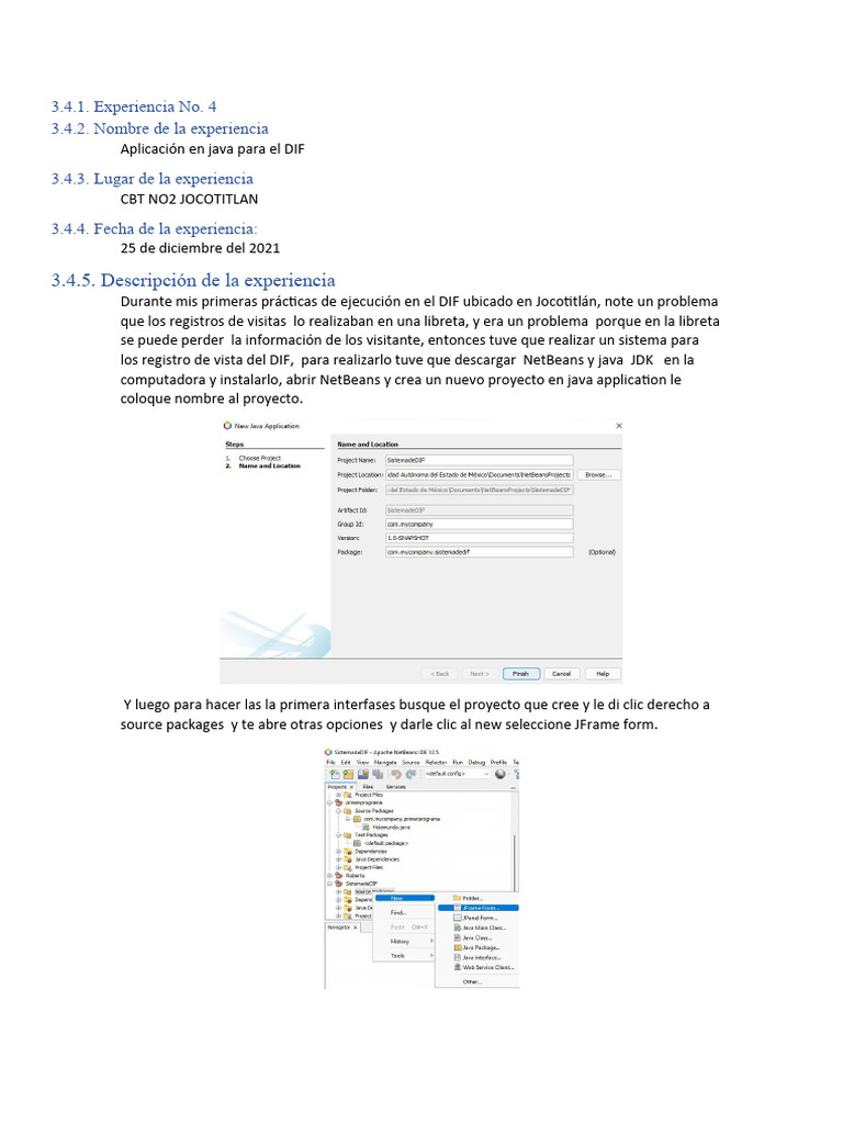Exp 4 | PDF | Java (lenguaje de programación) | Servidor HTTP Apache