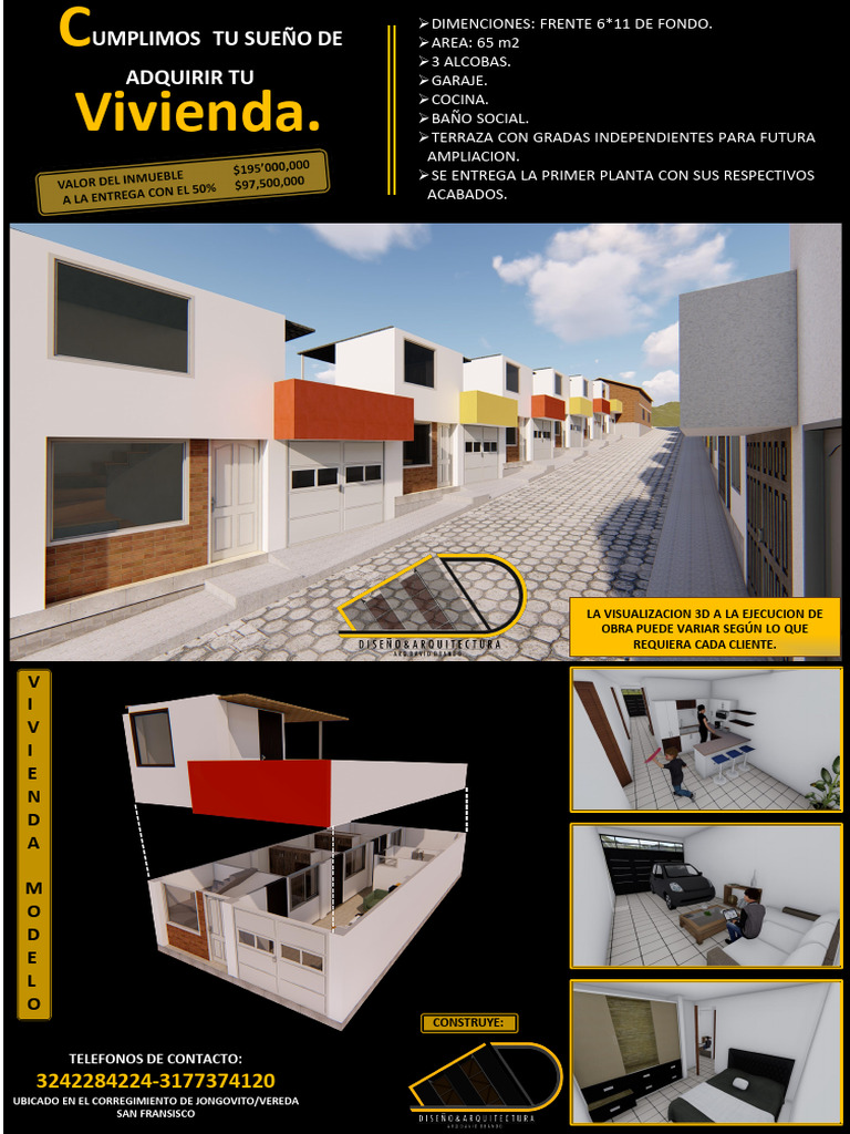 Venta Viviendas 6 Unidades 2024 Arquitecto David Obando | PDF