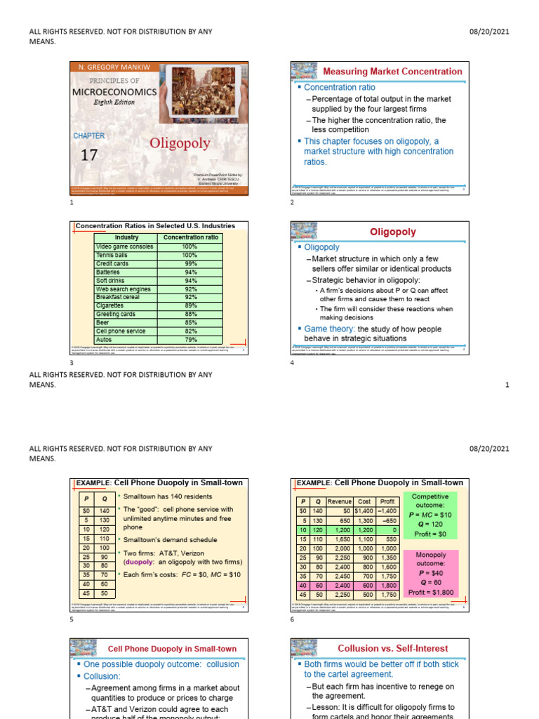 Oligopoly | PDF | Oligopoly | Profit (Economics)