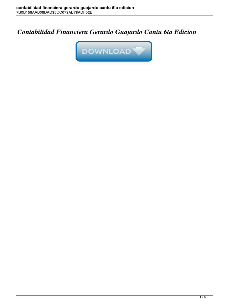 Contabilidad Financiera Gerardo Guajardo Cantu 6ta Edicion | PDF | Contabilidad financiera ...