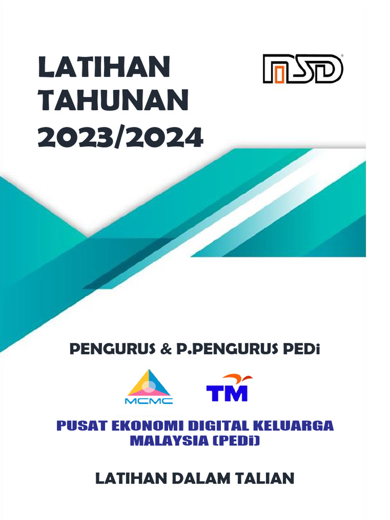 Buku Program Latihan Tahunan 2024 Pedi 436 | PDF
