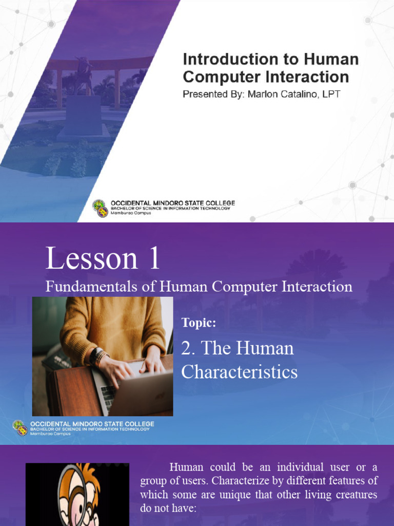 Introduction To Human-Computer Interaction Lesson 1, Topic 2 | PDF | Perception | Sound