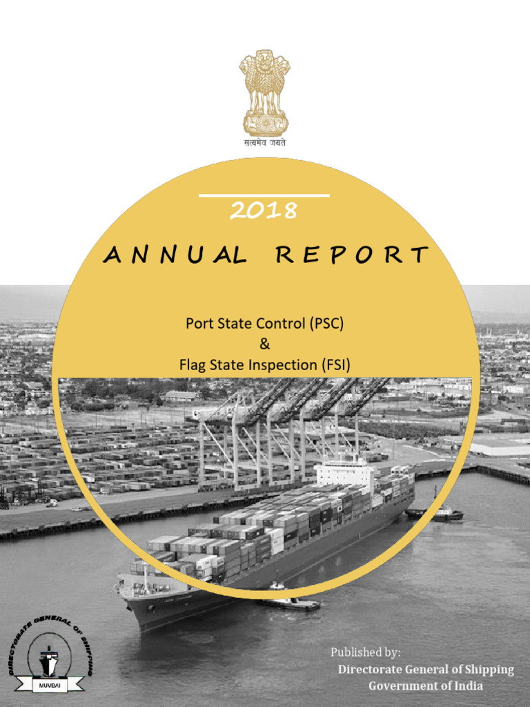 Annual Report On PSC and FSI - 2018 Final | PDF | Oil Tanker | Ships