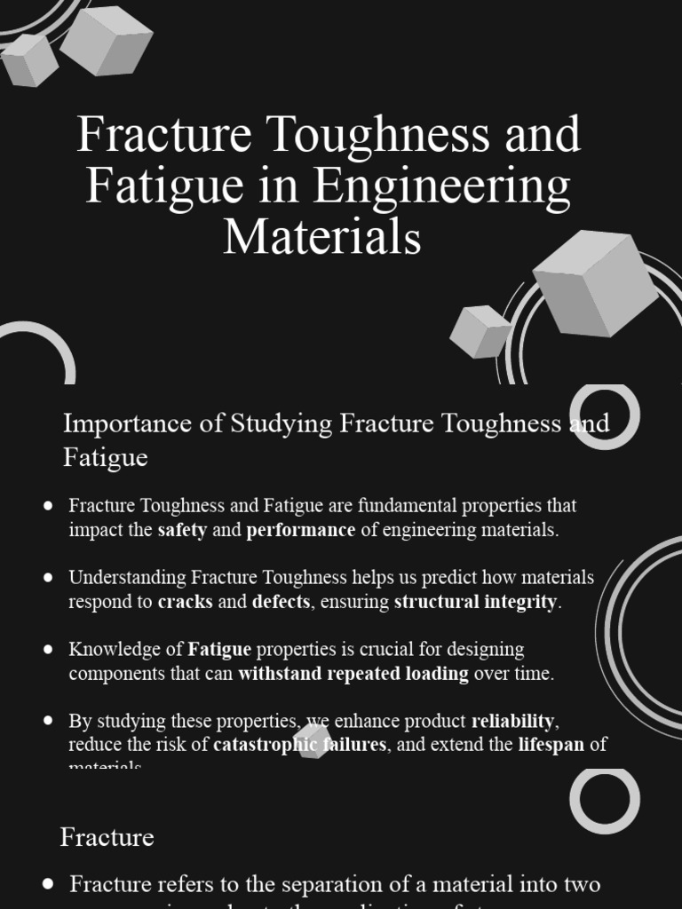 Fracture Toughness and Fatigue | PDF | Fracture | Fracture Mechanics