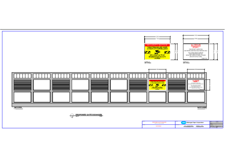 Proposed Gate Safety Signages | PDF | Privacy | Surveillance