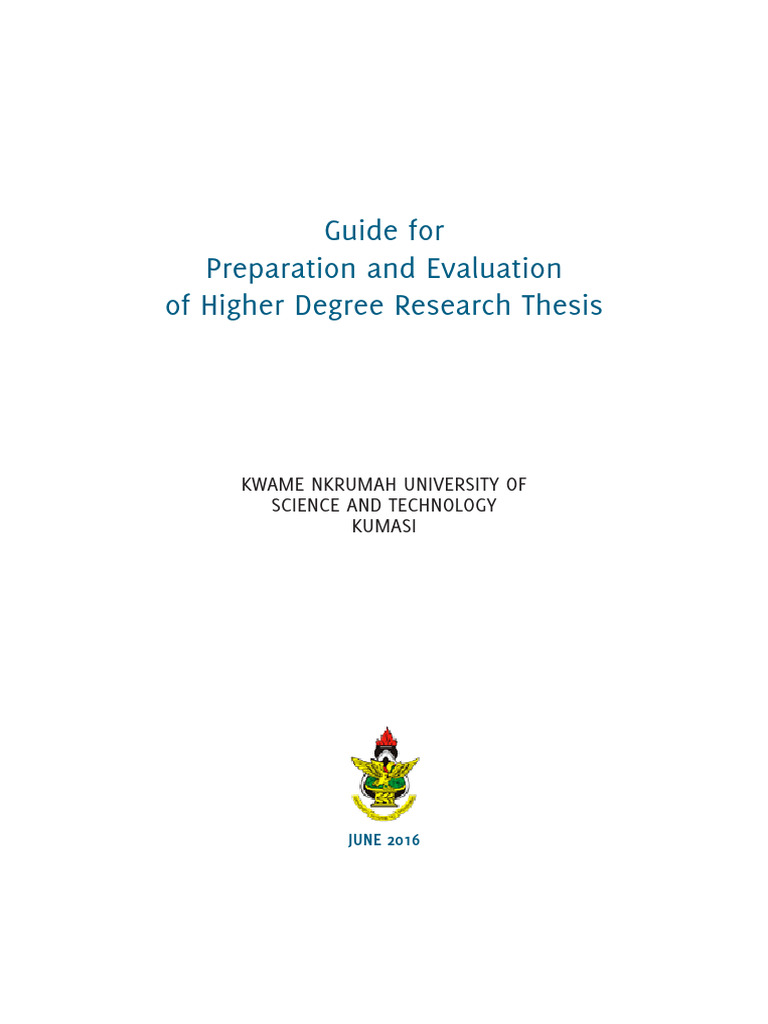 Thesis Guide | PDF | Thesis | Methodology