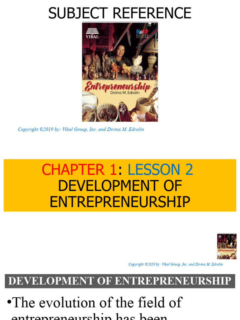 #Entrep - Lesson 2 - Development of Entrepreneurship | PDF | Entrepreneurship | Small And Medium ...