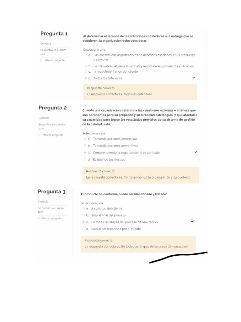 Examen Final Módulo QM ISO 9001 2015 | PDF