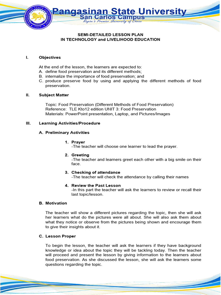 Sison, Jessa Mae R. - SDLP 2 | PDF | Food Preservation | Curing (Food Preservation)