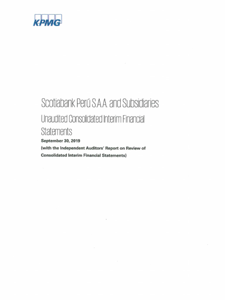 Scotiabank Peru Financial Statements - 2018 | PDF | Fair Value ...
