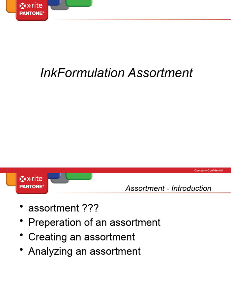 InkFormulation Assortment | PDF | Printing | Ink