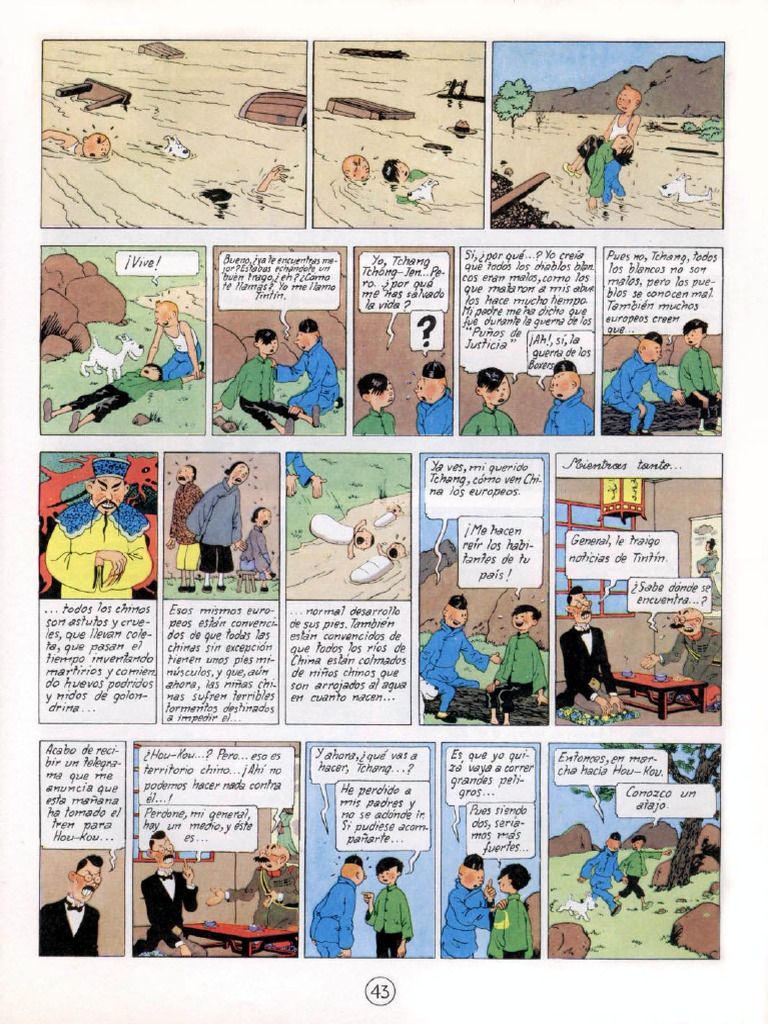 Tintín - El Loto Azul Cap III | PDF