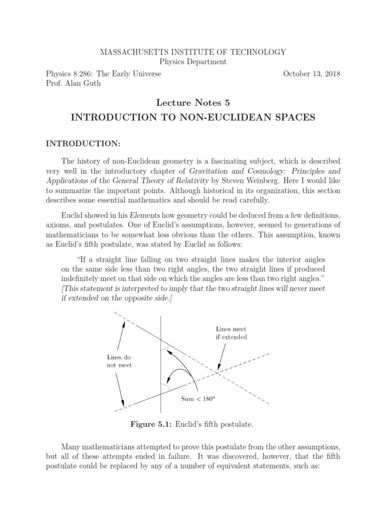 Non Euclid Pdf Line Geometry Non Euclidean Geometry