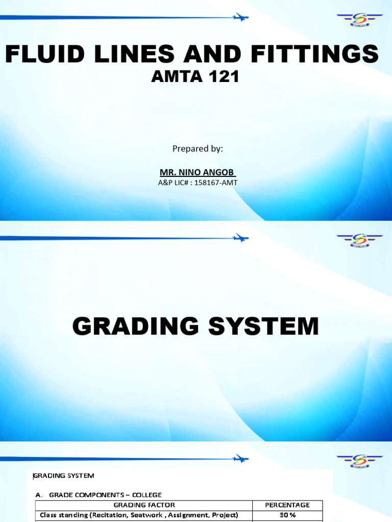 Amta 121 Fluid Lines and Fittings | PDF | Pipe (Fluid Conveyance ...