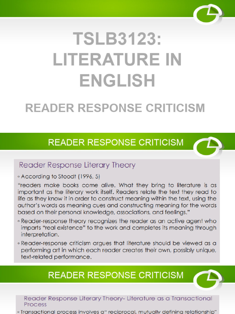 Reader Response Criticism | PDF