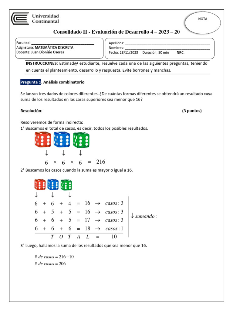 ED4 - matematica discreta (3) solucionario | PDF | Lógica matemática ...