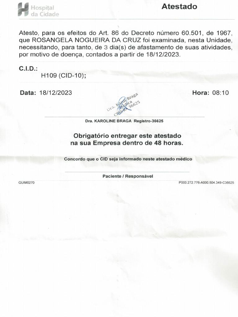 Atestado | PDF