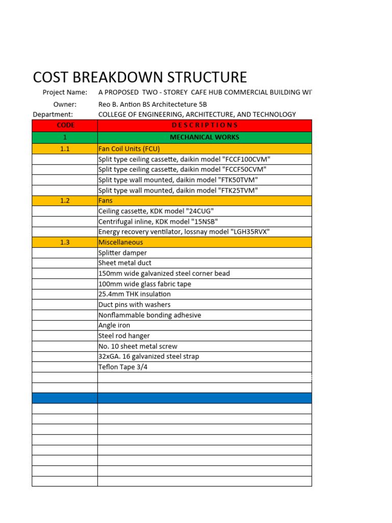 Reo B. Antion. Activity 8 Mechanical CBS | PDF | Duct (Flow) | Building ...