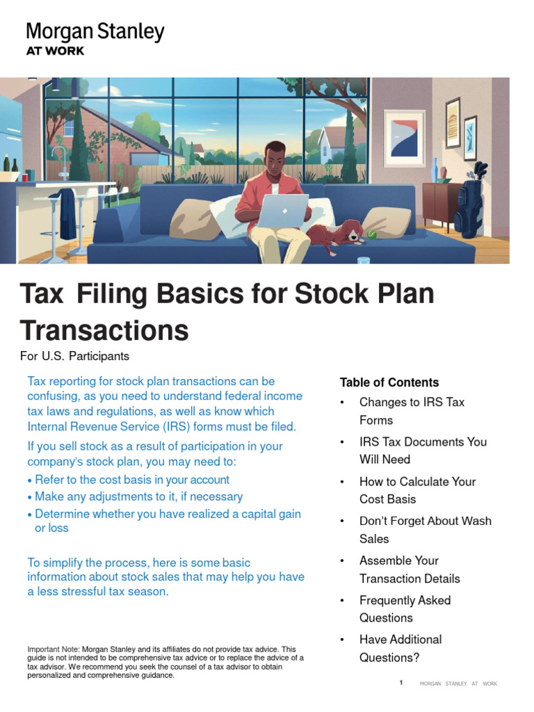MSAW U.S Tax Guide | PDF | Cost Basis | Irs Tax Forms