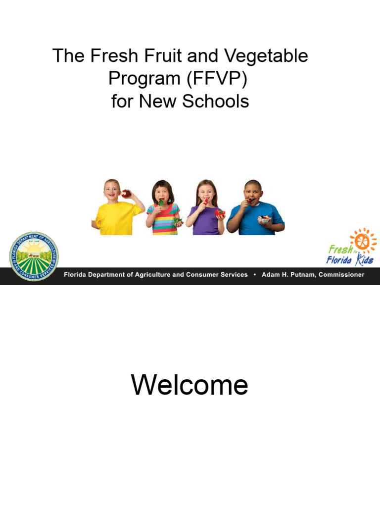 FFVP Powerpoint For New Schools | PDF | Vegetables | Fruit