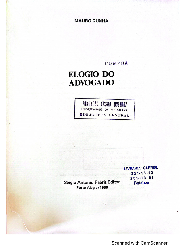 Elogio Do Advogado | PDF