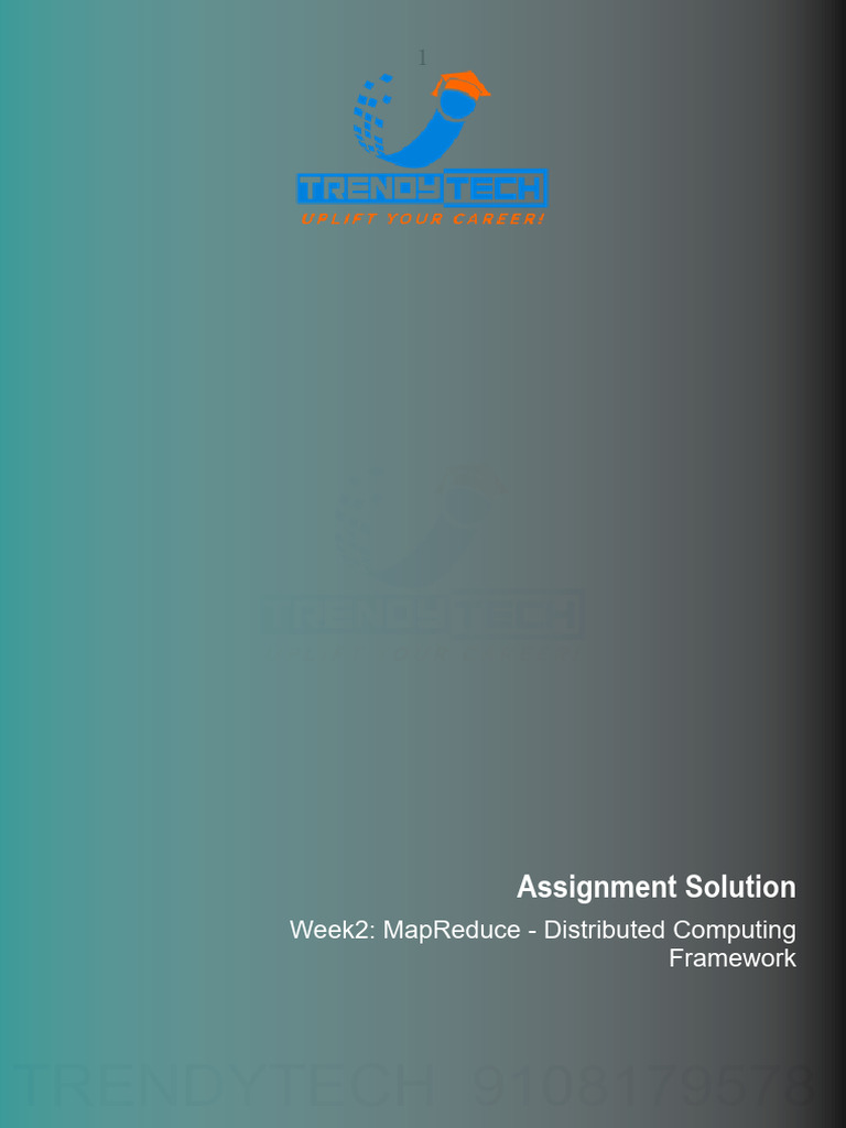 Week2 - Assignment Solutions | PDF | Apache Hadoop | Computer File