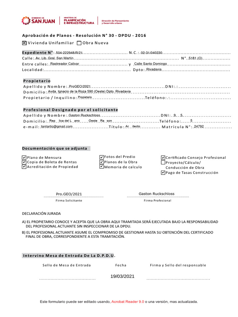 Dpdu - Resolución 30 | PDF