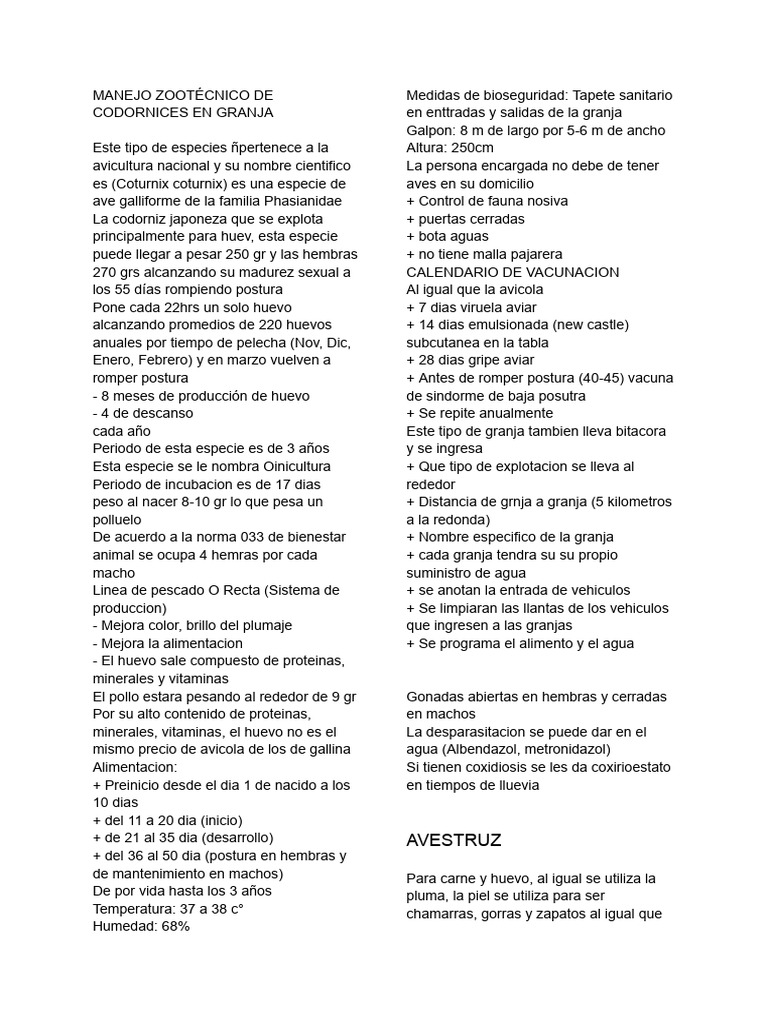 Aves Examen - Merged | PDF | Pollo | Aves