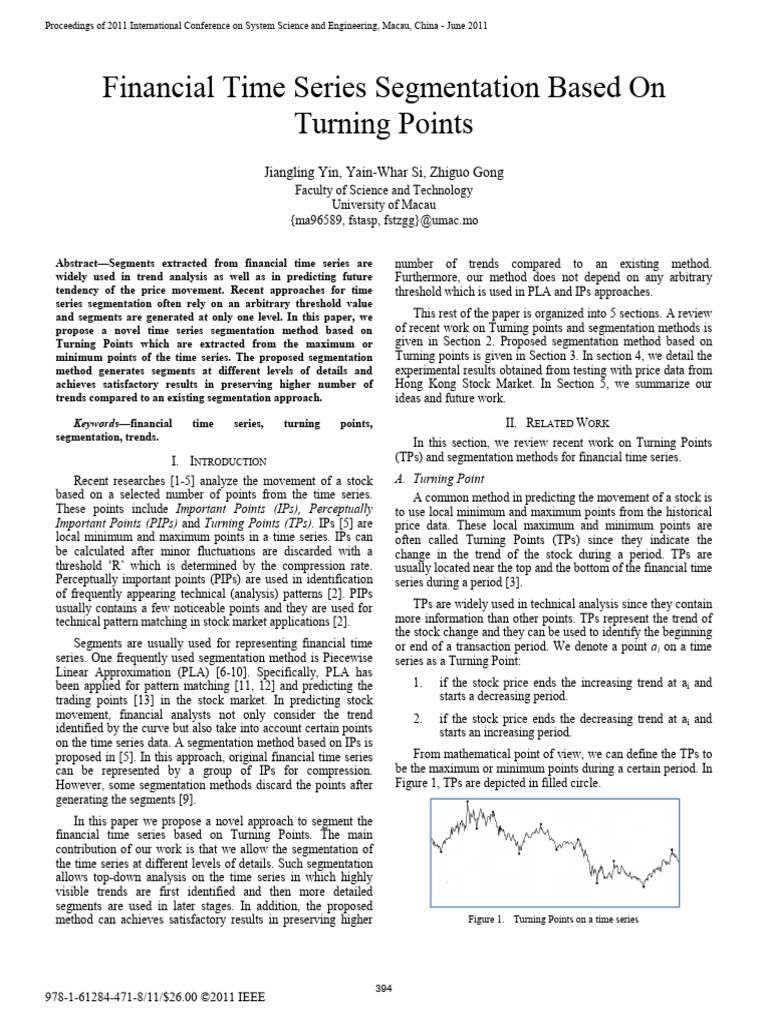 Turning Points | PDF | Time Series | Image Segmentation