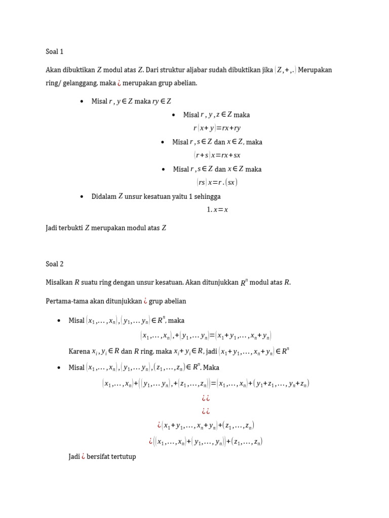 Struktur Modul dan Grup Abelian | PDF