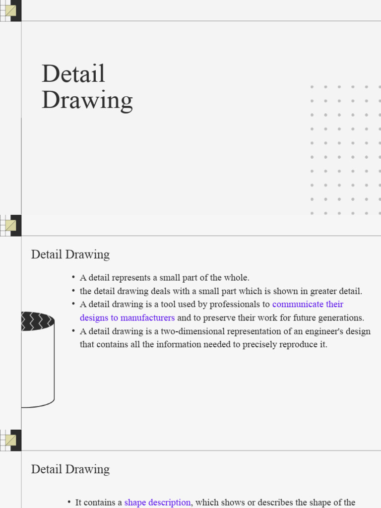 Detail Drawing | PDF | Drawing | Engineering Tolerance