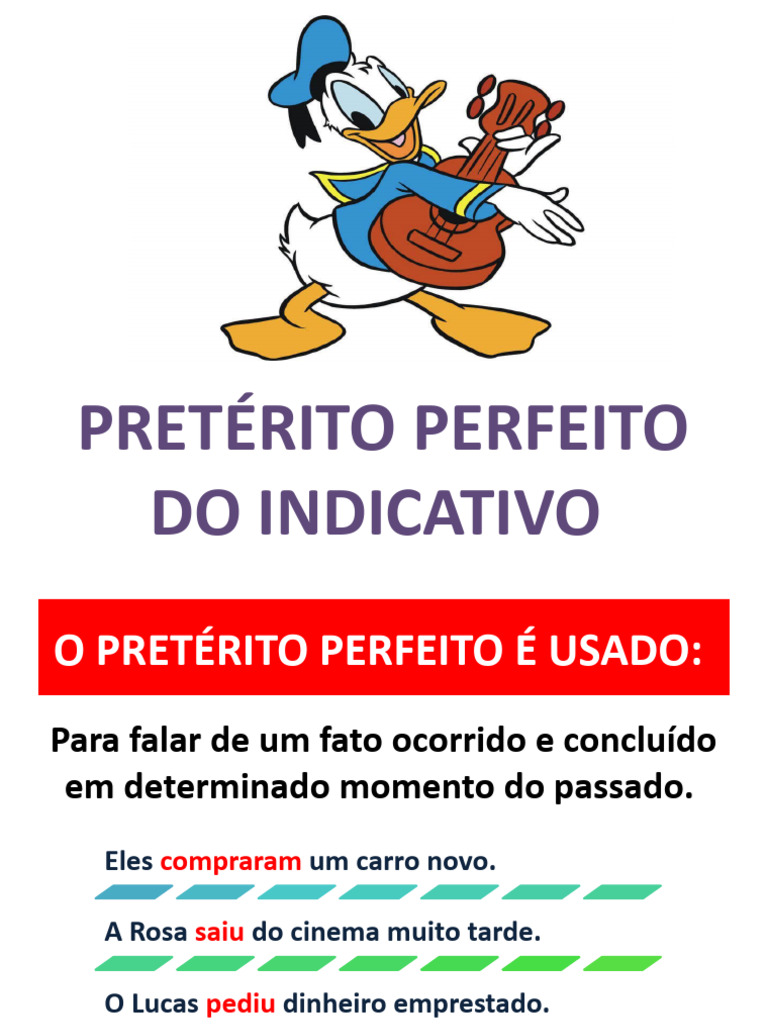 Uso do Pretérito Perfeito em Verbos | PDF | Artes Linguísticas e Disciplina