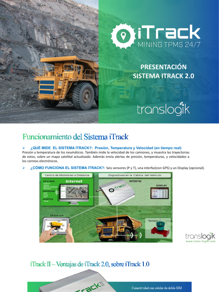 Sistema iTrack 2.0 para Minería | PDF | Neumático | Camión