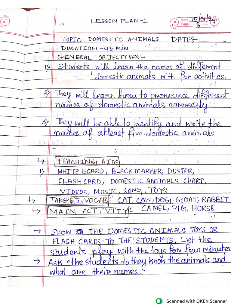 GK Lesson Plan LKG | PDF