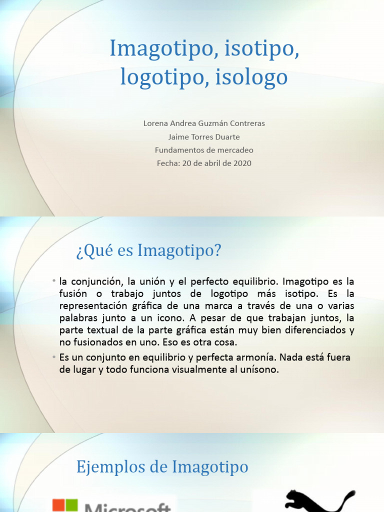 Imagotipo, Isotipo, Logotipo, Isologo - Lorena Guzman | PDF | Logos | Marca