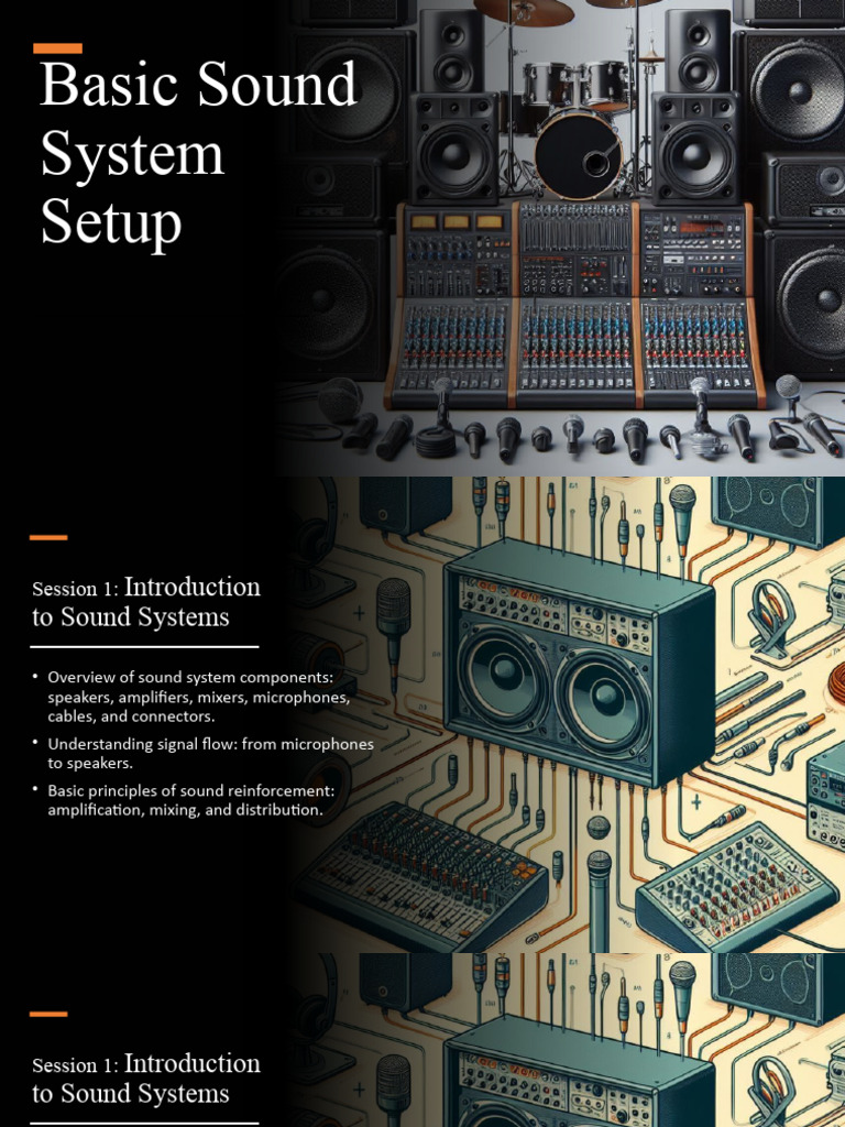 Basic Sound System Setup | PDF