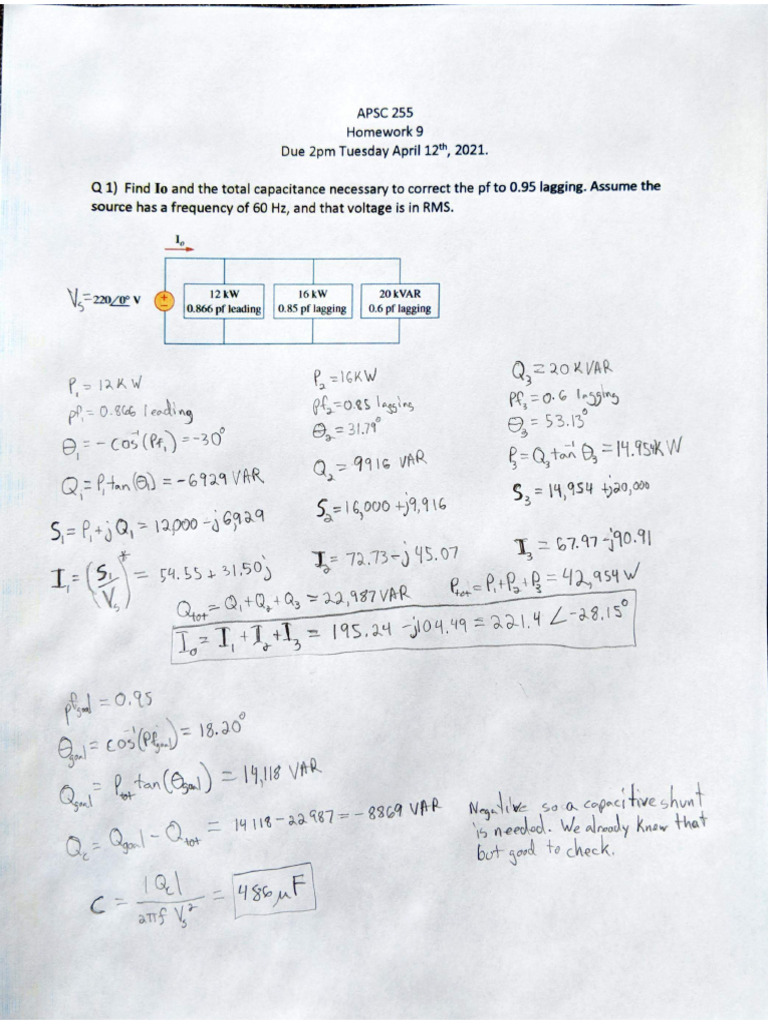 APSC 255 2021 HW 9 Solutions | PDF