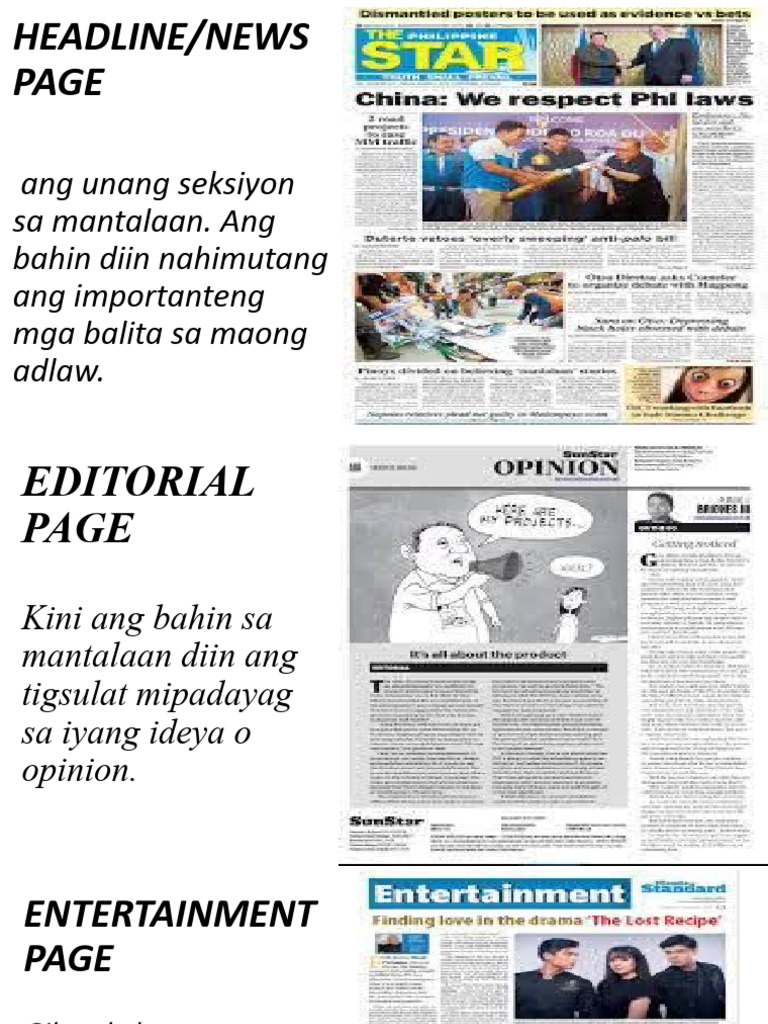 Parts of The News Paper | PDF