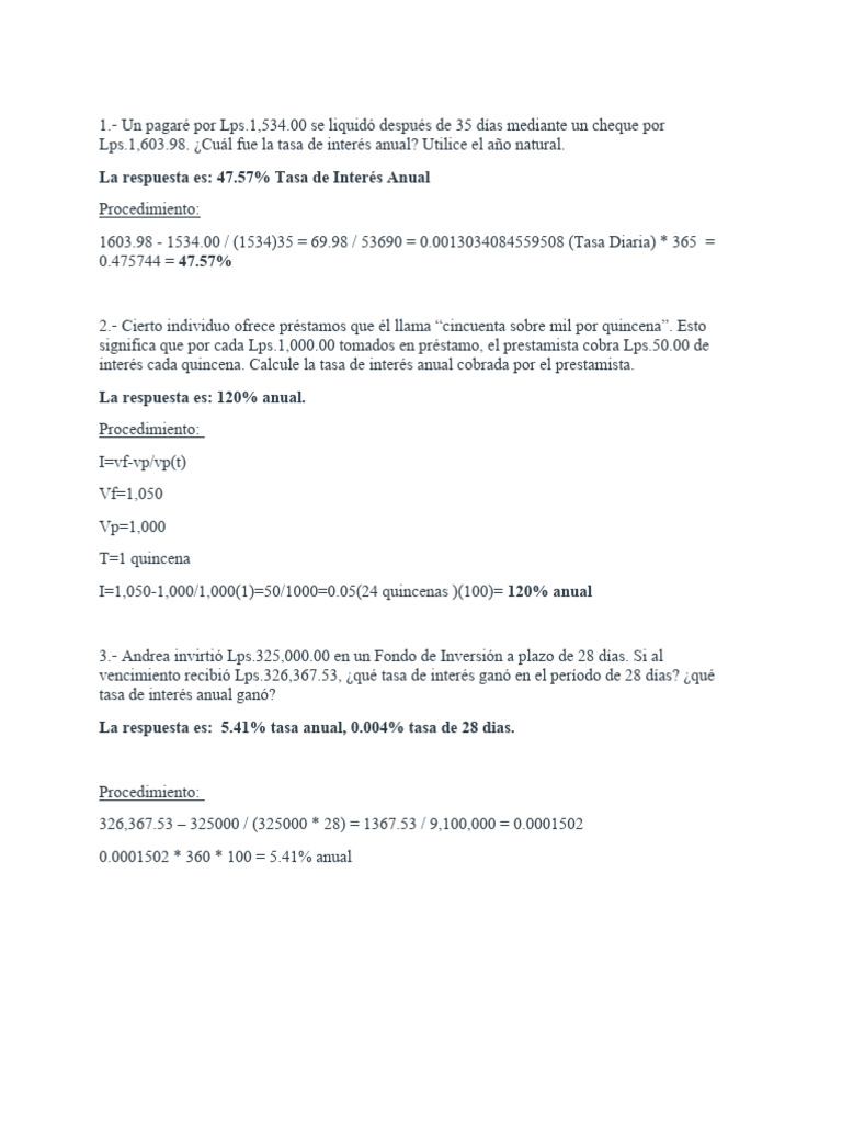 Tarea 2 Mat Financiera | PDF | Interés | Comercio