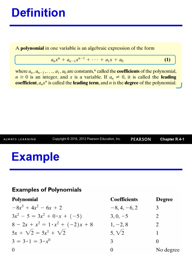 L1 - P1 Annotated | PDF | Polynomial | Factorization