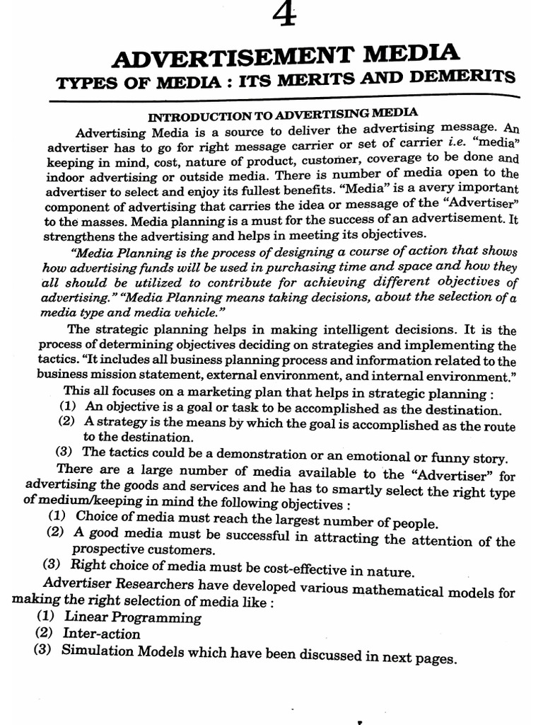Selling and Advertising Unit 4 | PDF