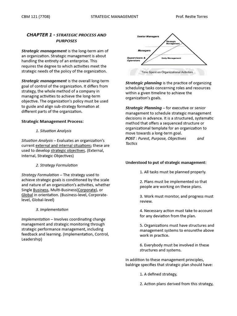 Strategic Management Rev 1 | PDF | Strategic Management | Strategic ...