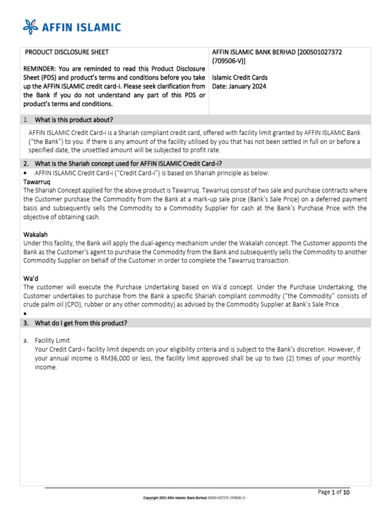 CreditCard I PDS ENG | PDF | Credit Card | Payments