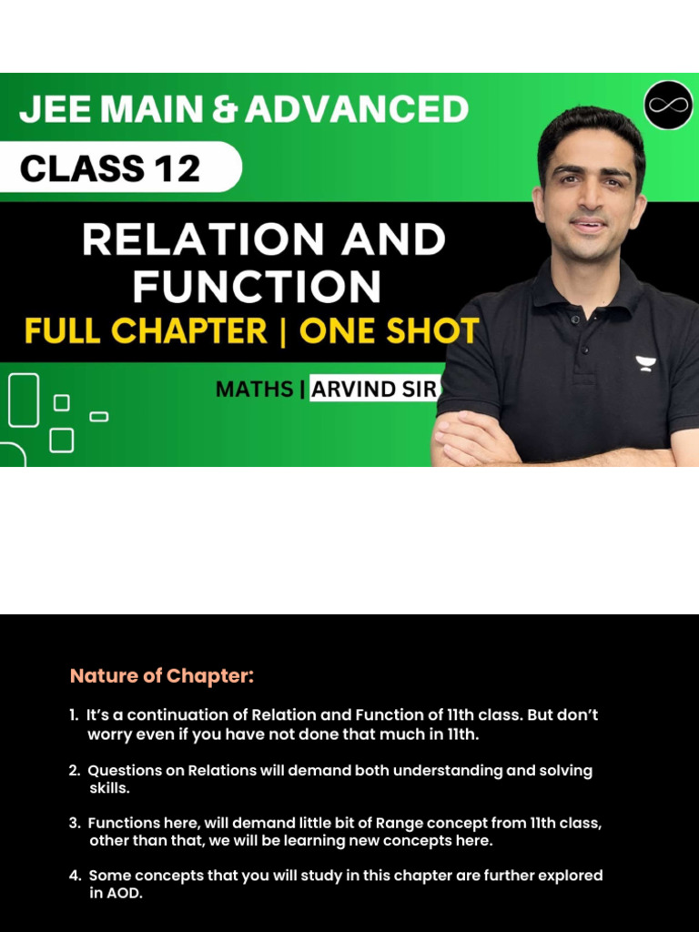 Relation and Functions | PDF | Function (Mathematics) | Abstract Algebra