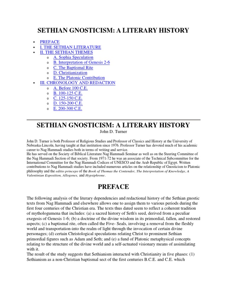 Sethian Gnosticism | PDF | Gnosticism | Sophia (Wisdom)