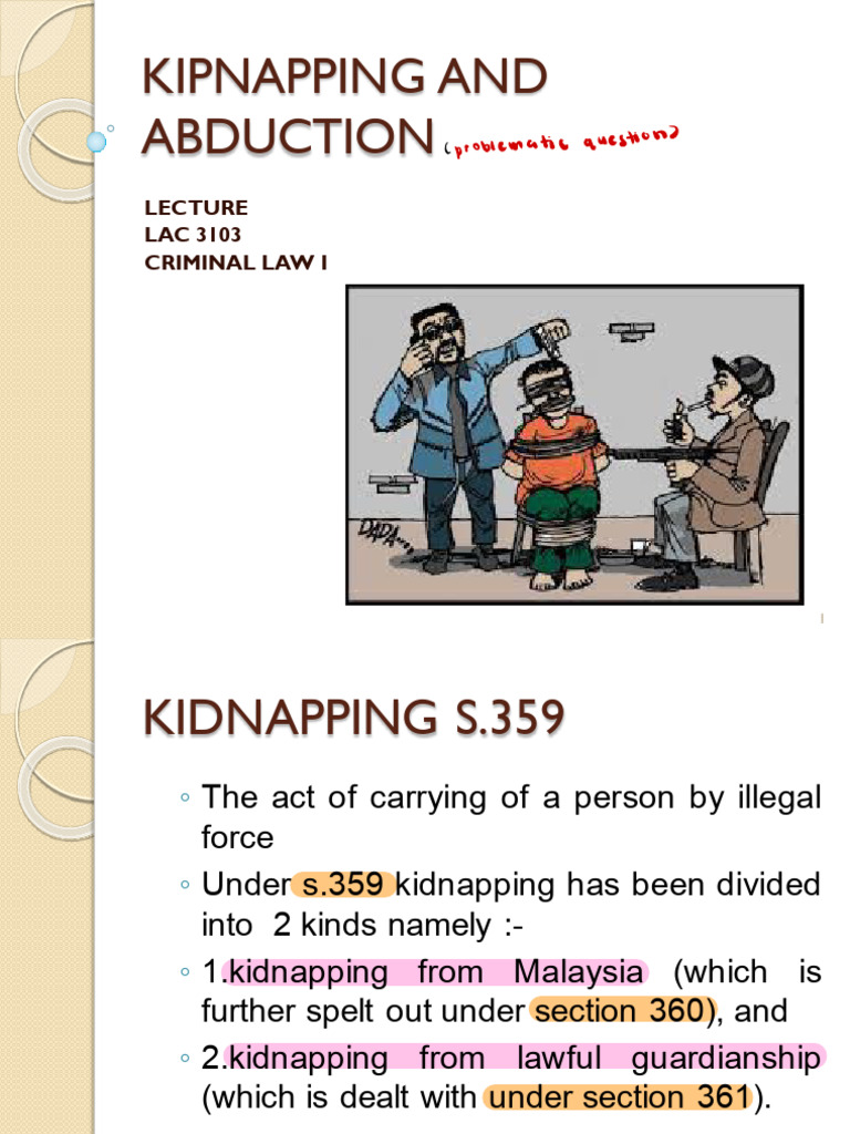 Criminal Law | PDF | Kidnapping | Human Trafficking